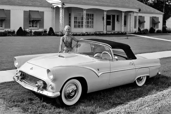 What happened to the Fairlane trim on the ’55 T-Bird? – The Lounge ...