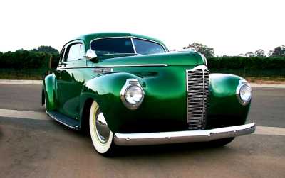 A 1940 Chrysler Windsor Sedan full custom, looks like maybe an earlier ...