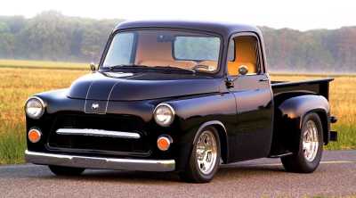 Here is a 1954 Dodge custom pickup with what appears to be a mid-50’s ...