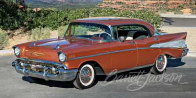 Brooklin ‘57 Chevrolet Bel Air finished in Sierra Gold with Adobe Beige ...